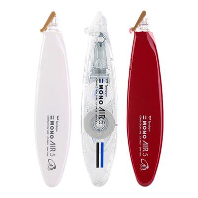 轻静音日本蜻蜓Tombow修正带创意笔形可换替芯涂改带mono小型迷你女实惠装学生用大容量6m笔式改正带CT-PAX5C