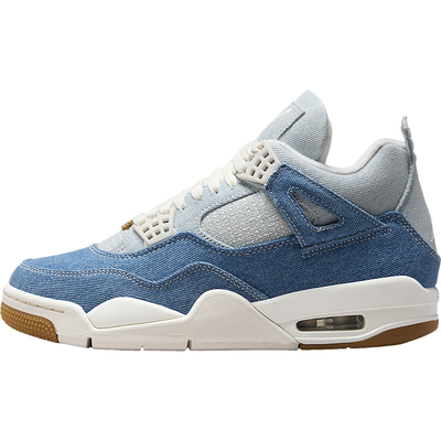 Nike/耐克正品JORDAN女士耐磨气垫减震中帮牛仔篮球鞋IB6716-100