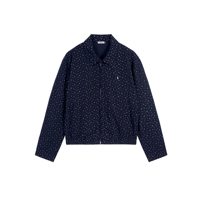 复古俏皮碎花夹克外套