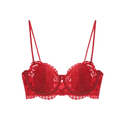 小胸不空少女bra刺绣蕾丝