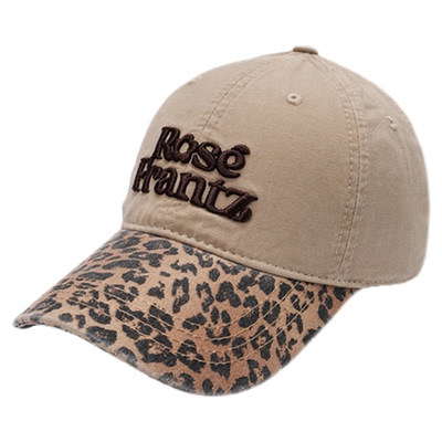 ETITW/美式复古豹纹街头棒球帽大头围显脸小男女百搭刺绣鸭舌帽子