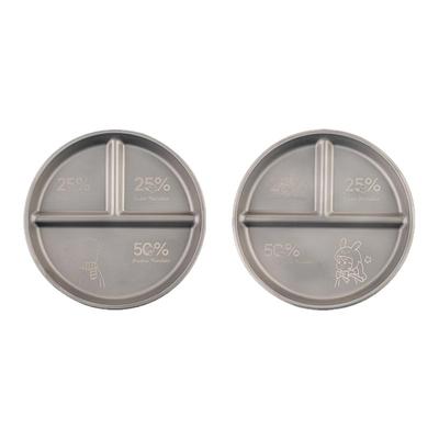 onlycook纯钛餐盘211分格盘子