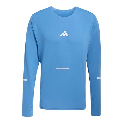 Adidas/阿迪达斯正品2026男士跑步运动修身圆领长袖T恤JY9748