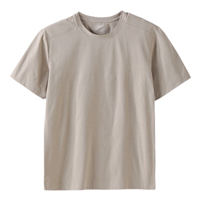 LUUD cleanfit经典黑白净色短袖T恤衫透气夏季凉感迪桑麻棉上衣男