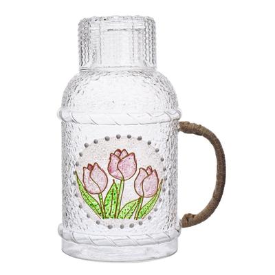 法兰晶复古彩绘耐热玻璃冷水壶