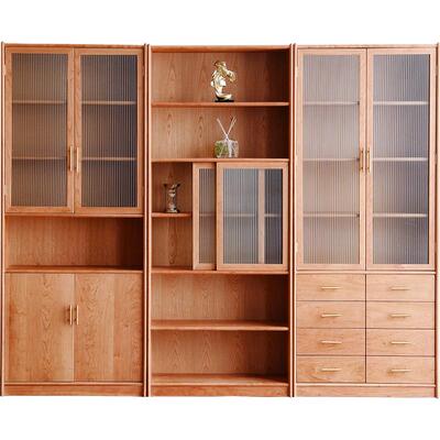 自由组合展示储物多用简约实木柜