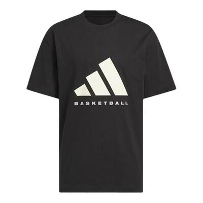 【自营】adidas BASKETBALL SS25男女宽松圆领百搭运动短袖JX5575