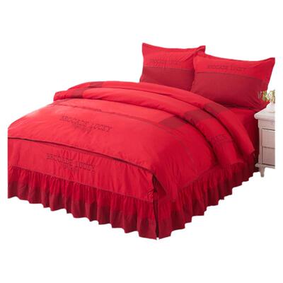 四件套100纯棉蓄热保暖婚庆星晨