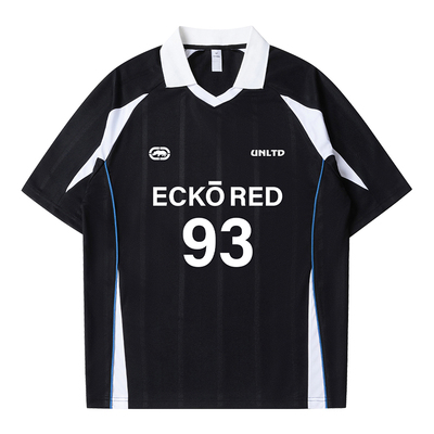 ecko红犀牛撞色薄款短袖Polo衫