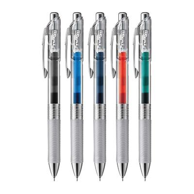 派通中性水笔速干黑笔按动签字笔