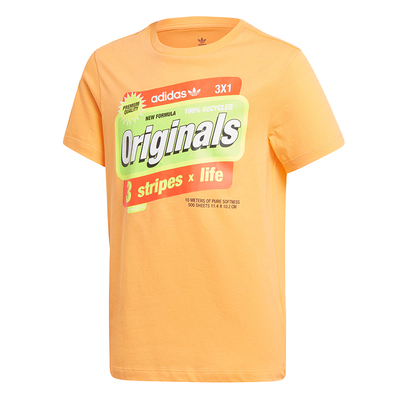 Adidas/阿迪达斯正品三叶草 GRAPHIC TEE 大童休闲短袖上衣ED7836