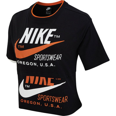 耐克女子宽松运动短袖T恤