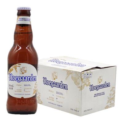 福佳白啤酒330ml*24瓶装比利时风味正品行货Hoegaarden精酿整箱装