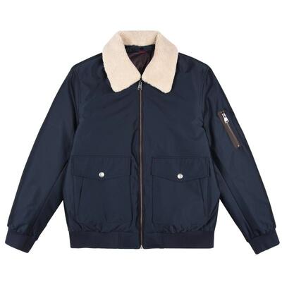 雷迪波尔可脱毛领老钱风羽绒服