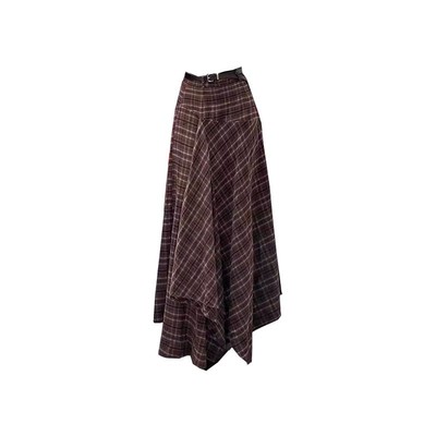 真的被这条格子半身裙惊艳到了！