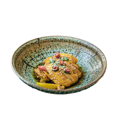 JOJO'SLIFEPD复古斑驳深盘粗陶