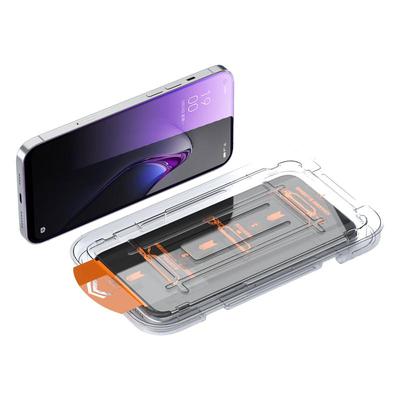 适用于OPPOReno8钢化膜全屏无尘仓Reno8Pro手机膜高清抗蓝光防指纹Reno8Pro+防摔玻璃保护膜OPPO除尘贴膜神器