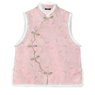 李德喜宋锦新中式马甲秋冬加棉款