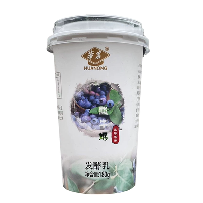 【蓝莓口味】华农蓝莓酸奶配勺子