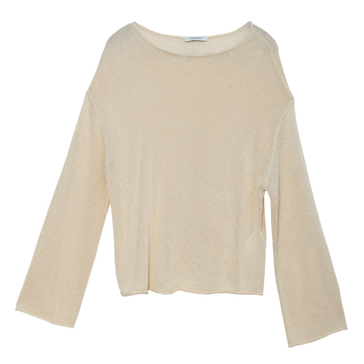 Carolingian 松弛感row风！干爽舒适透感针织罩衫 简约透气上衣