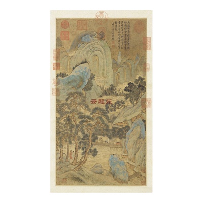 元赵孟頫画山水Z高清电子图片276M装饰宣传素材