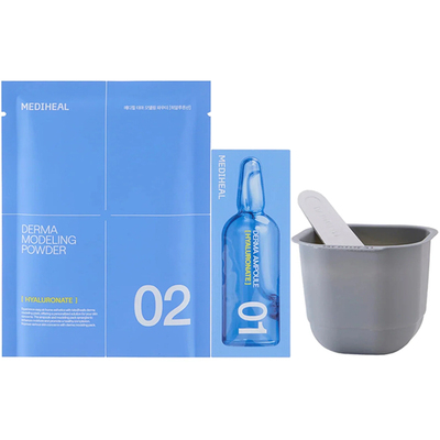 韩国美迪惠尔MEDIHEAL玻尿酸茶树胶原蛋白软膜套组泥浆面膜 舒缓