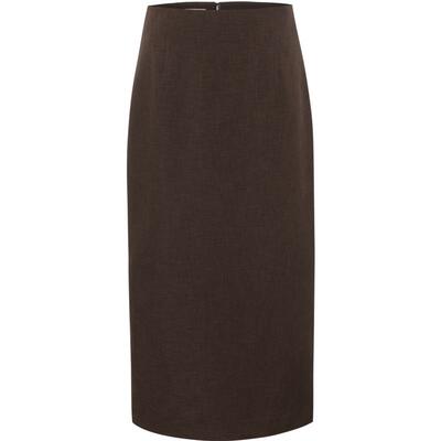 BBLLUUEE粉蓝衣橱2026夏装新款优雅通勤百搭简约垂感直筒半身裙女