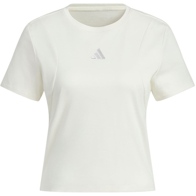 adidas阿迪达斯新款夏女凉感纯棉运动休闲舒适短袖圆领T恤 JM8819