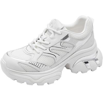 莱尔斯丹透气网面新款老爹鞋