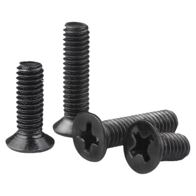 黑色沉头十字槽螺丝钉KM螺钉