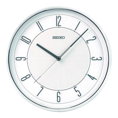 新品SEIKO日本精工13英寸简约扫秒挂钟客厅卧室家用时钟挂表