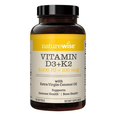 【直播】naturewise维生素D3+K2 2000iu补钙