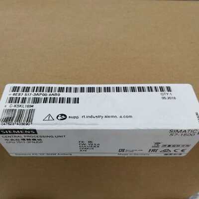 议价6ES7517-3AP00-0AB0西门子中央处理器S7-1500CPU模块1517-3 P