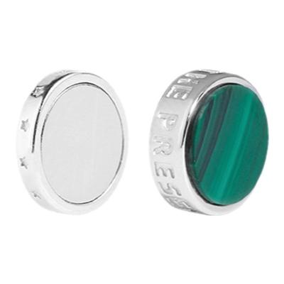 LUXTA无耳洞纯银耳钉男