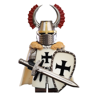 中世纪骑士士兵第三方积木小人仔