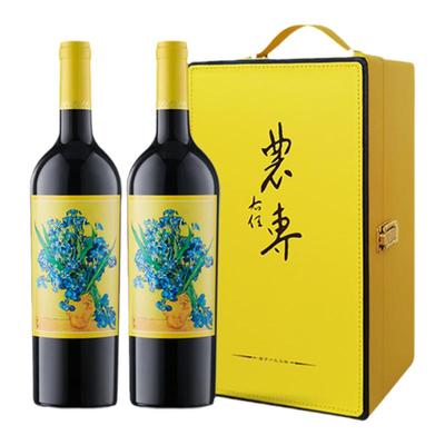 农专马瑟兰干红 梵高艺术  西农葡萄酒学院酵母CEC 宁夏贺兰山