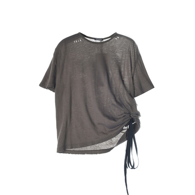 破损设计短袖T恤设计师