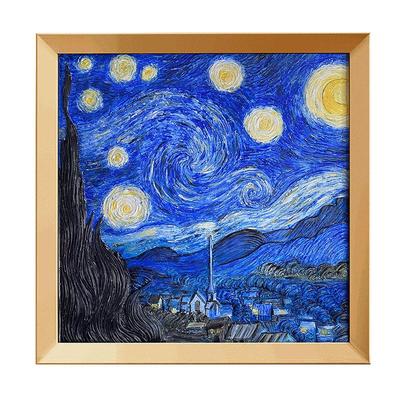 玩作梵高星空diy手工自由填充画