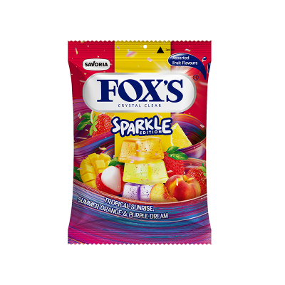 FOX'S霍士水晶糖水果糖果汁糖果