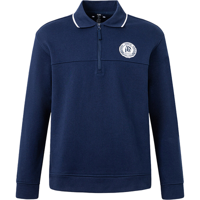 Adidas/阿迪达斯正品新款男士运动休闲翻领卫衣套头衫JD1591