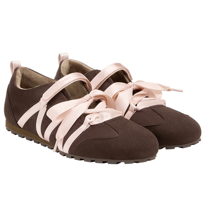 CHARLES&KEITH春季女鞋CK1-71650021薄底缎带休闲鞋玛丽珍德训鞋