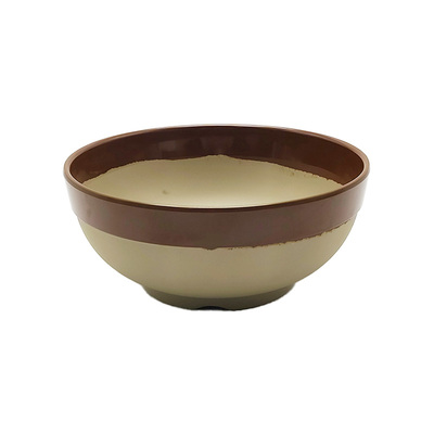 老式密胺土碗扣肉火锅碗油碟蘸料沾水碗仿粗陶碗餐具摆台四件套