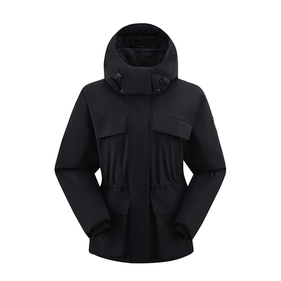 天石鹅铠甲秋冬款鹅绒防风700蓬羽绒服收腰时尚派克服女款GT644