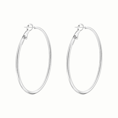 S999纯银素圈耳环|超5000次加购