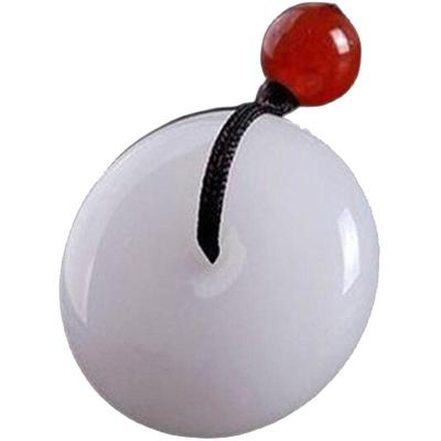 黑曜石珠链玉石吊坠编织男女玉佩