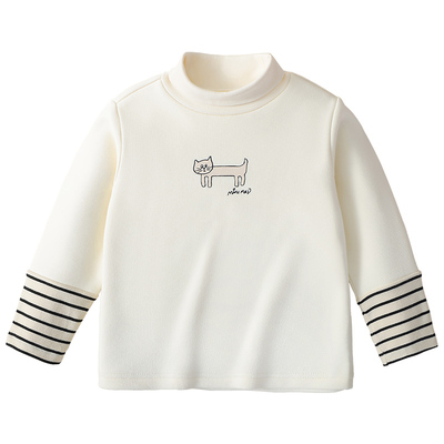 MQDmini儿童秋冬加绒加厚打底衫