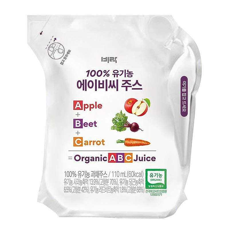 ABC果汁VILAC韩国进口0糖无添加营养轻断食代餐复合纯果蔬汁饮料_虎窝淘