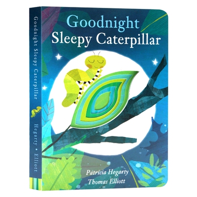 晚安毛毛虫 英文原版绘本 Goodnight Sleepy Caterpillar 英文版幼儿英语启蒙纸板洞洞书 Little Tiger Kids 进口原版书籍