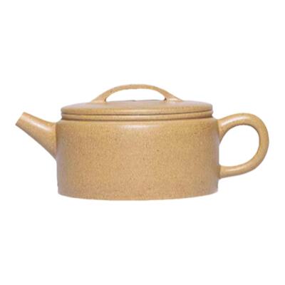 宜兴紫砂壶段泥汉瓦壶大平底