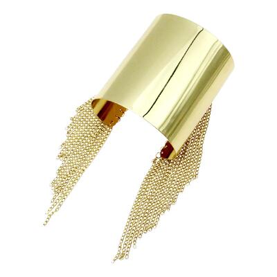 欧美风夸张流苏手镯